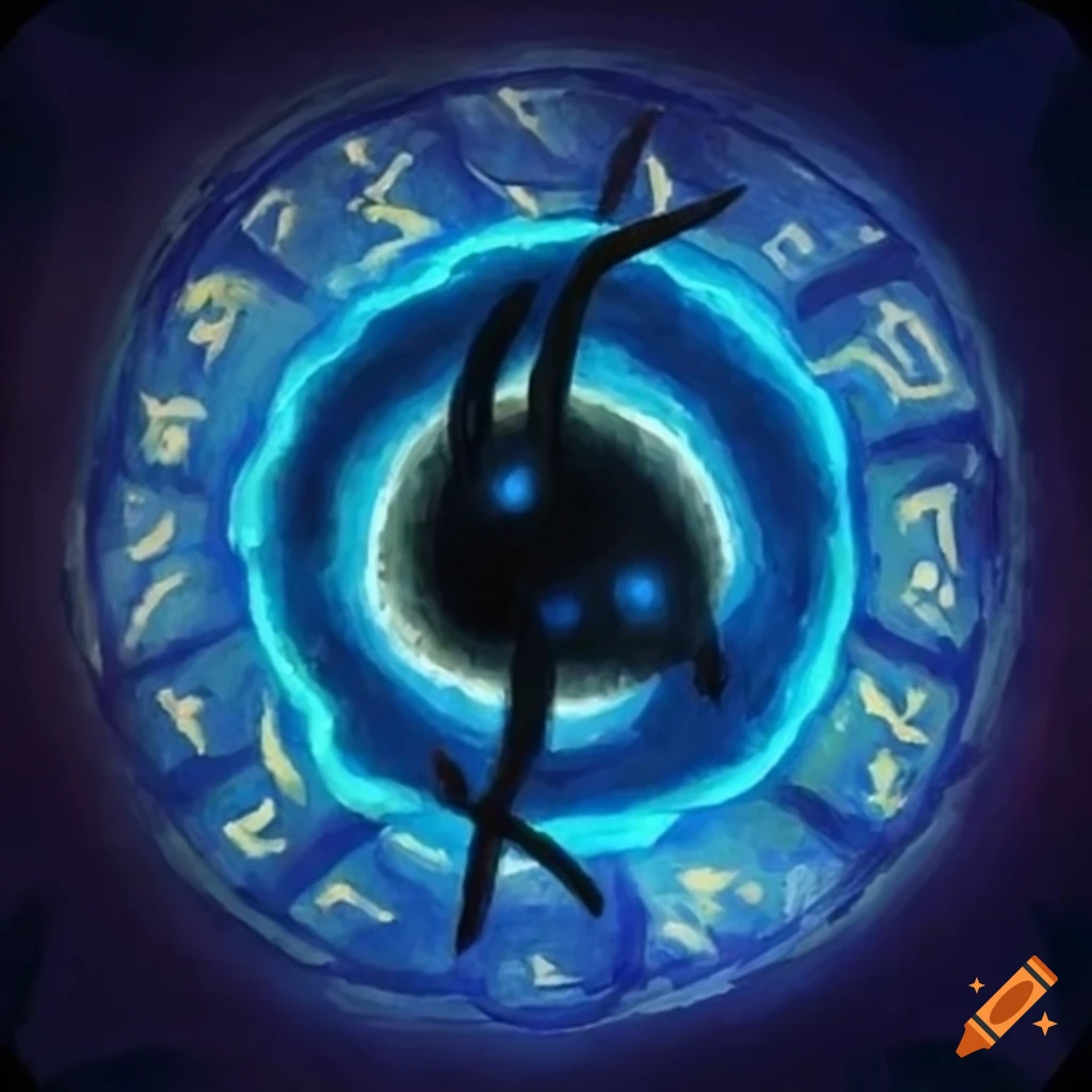 Gibu auja rune in a starry night