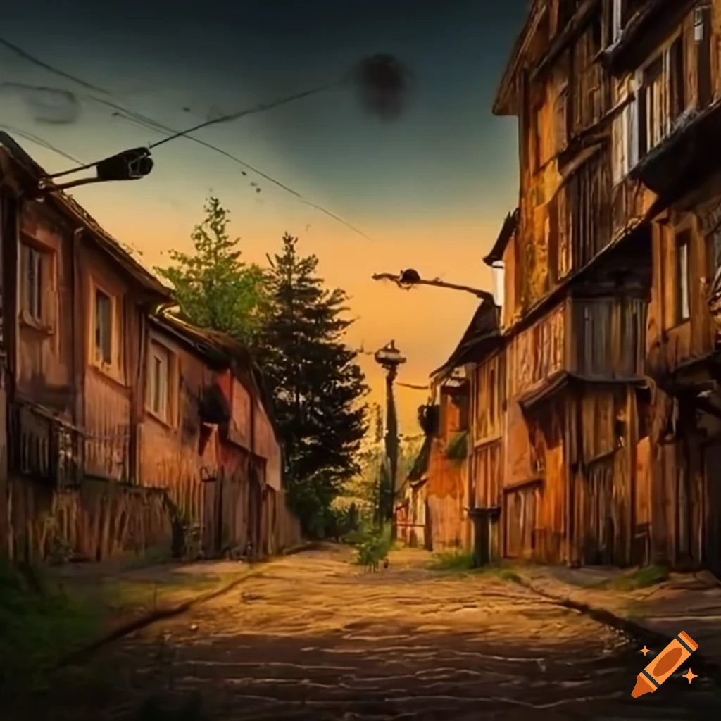 Picture of a peaceful rural town