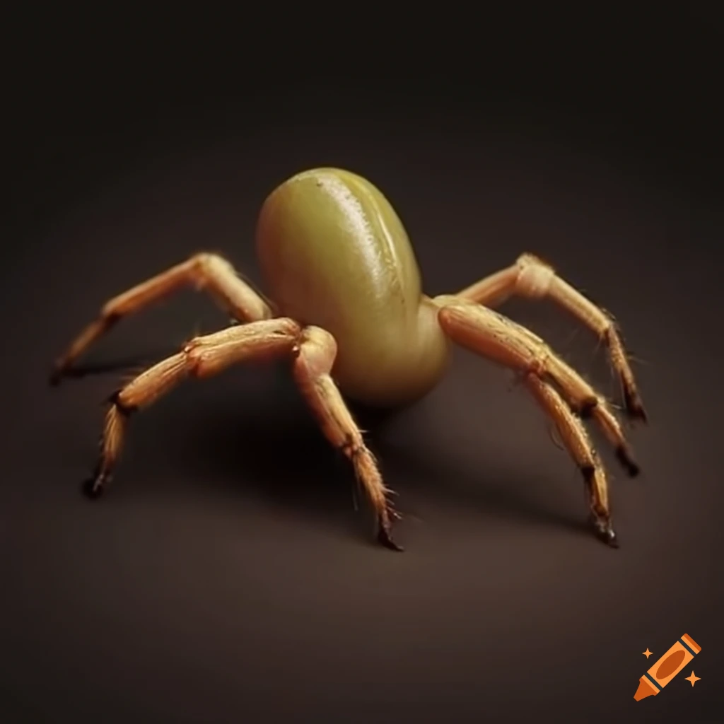 A spider with pickles for legs