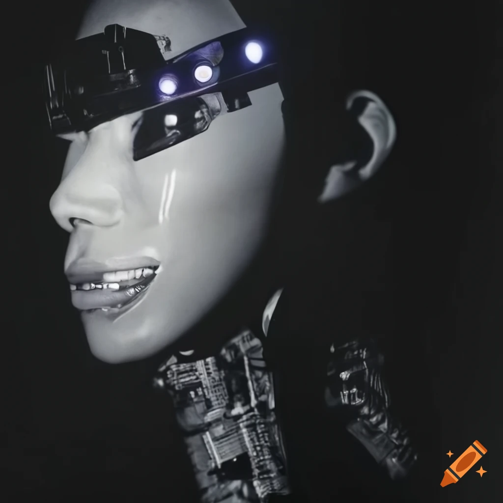 Detailed image of a 1960s Japanese male cyborg on Craiyon