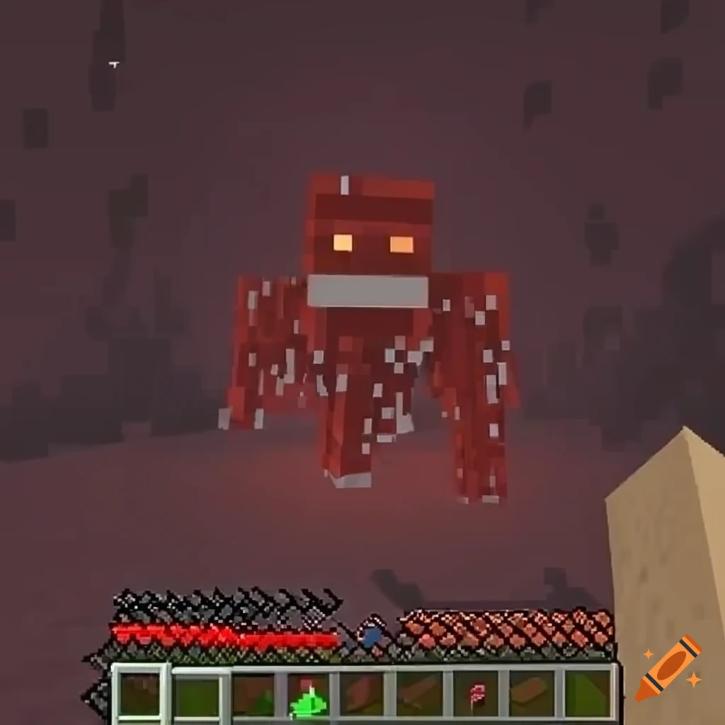 Minecraft ghast floating in the nether