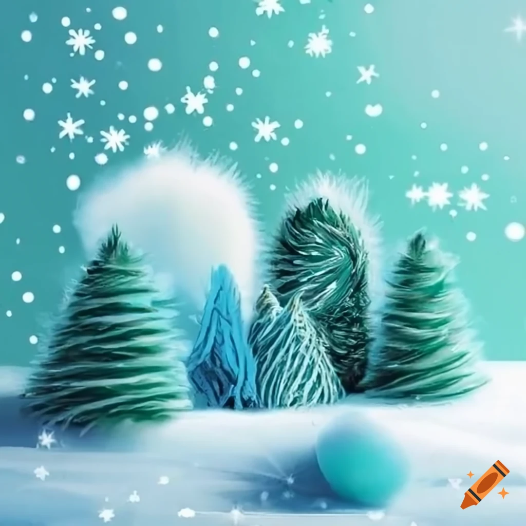 Christmas card made with polyester fibers on Craiyon