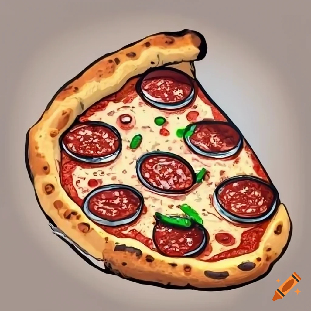 Cartoon pizzeria kitchen