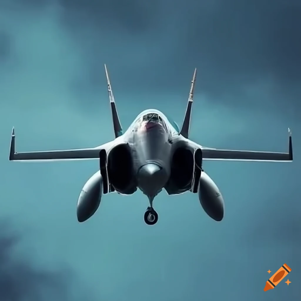 Two fighter jets flying in formation