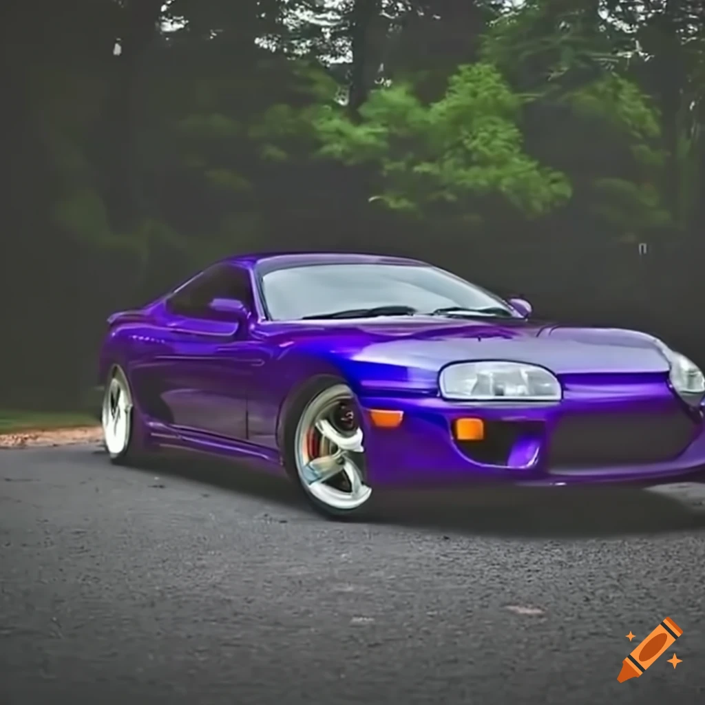 Toyota supra mk4 in high resolution on Craiyon