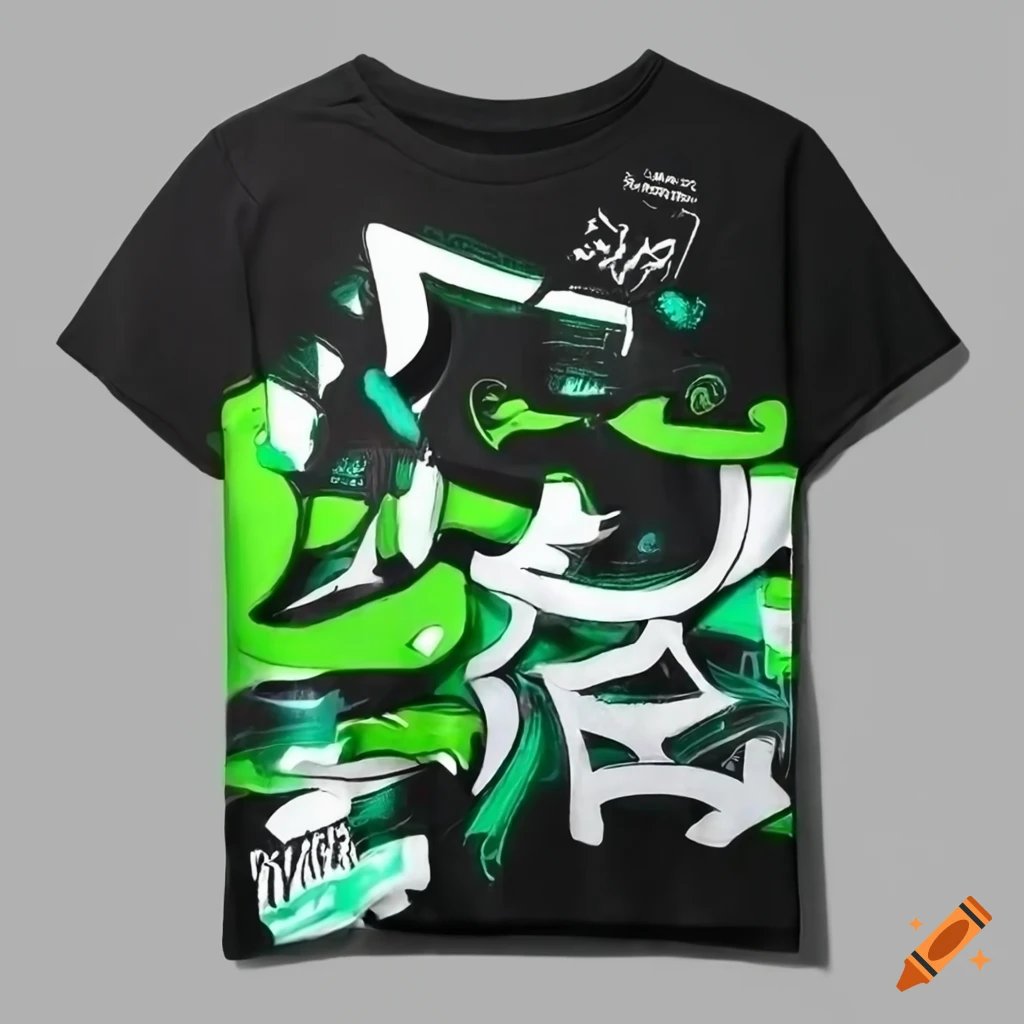 Graffiti-inspired tee-shirt design on Craiyon