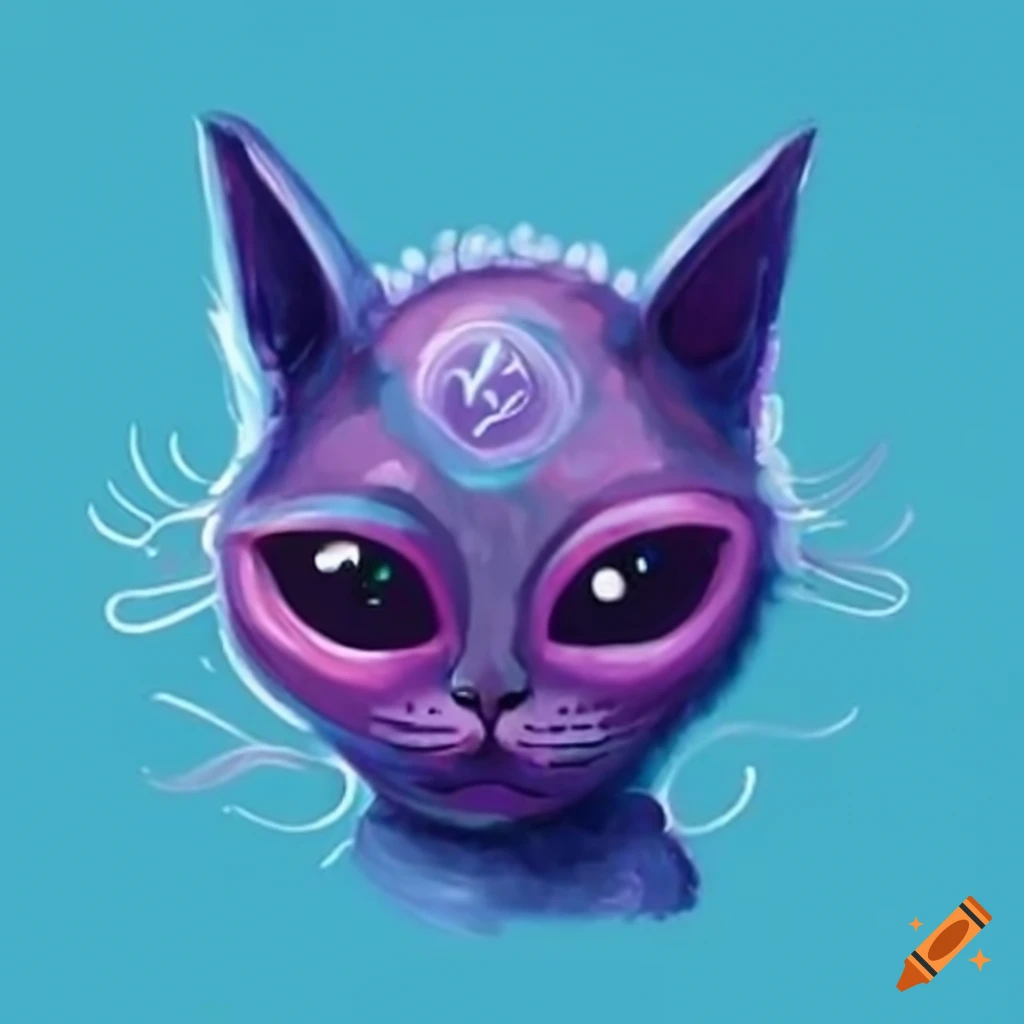 Cute alien cat