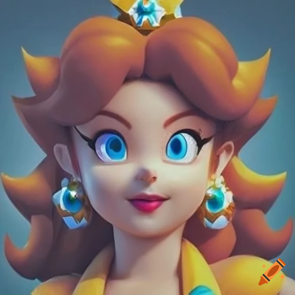 Detailed portrait of princess daisy on Craiyon