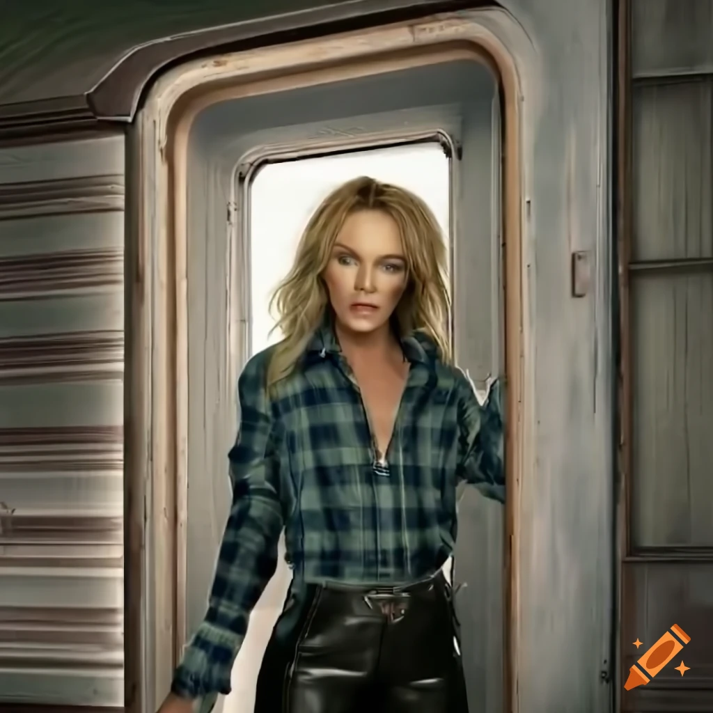 Kylie Minogue look-alike in a country-style outfit on Craiyon