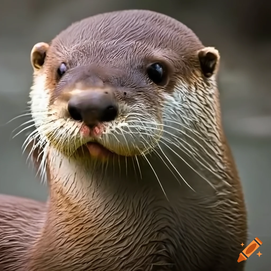 Image of an angry otter on Craiyon