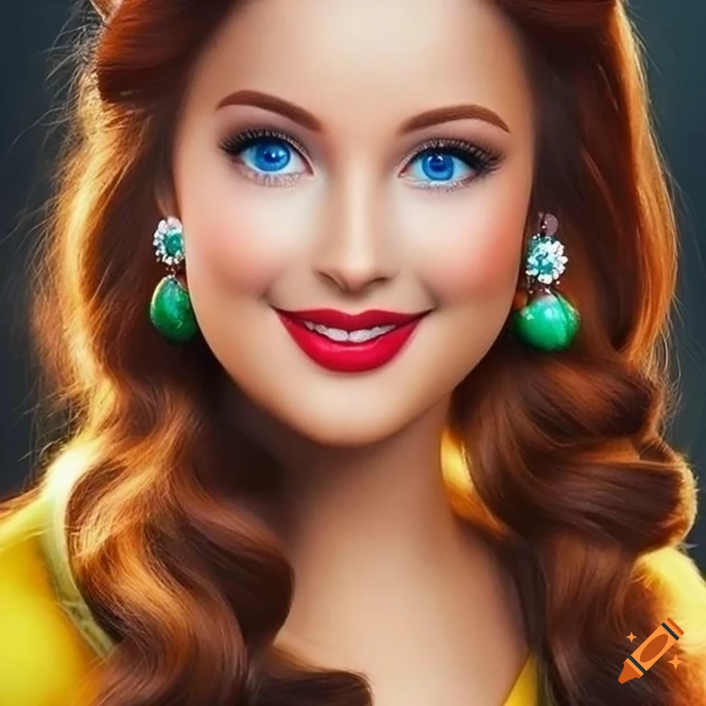 Real-life portrait of princess daisy