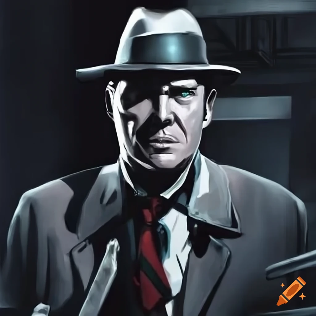 Noir private detective mike hammer
