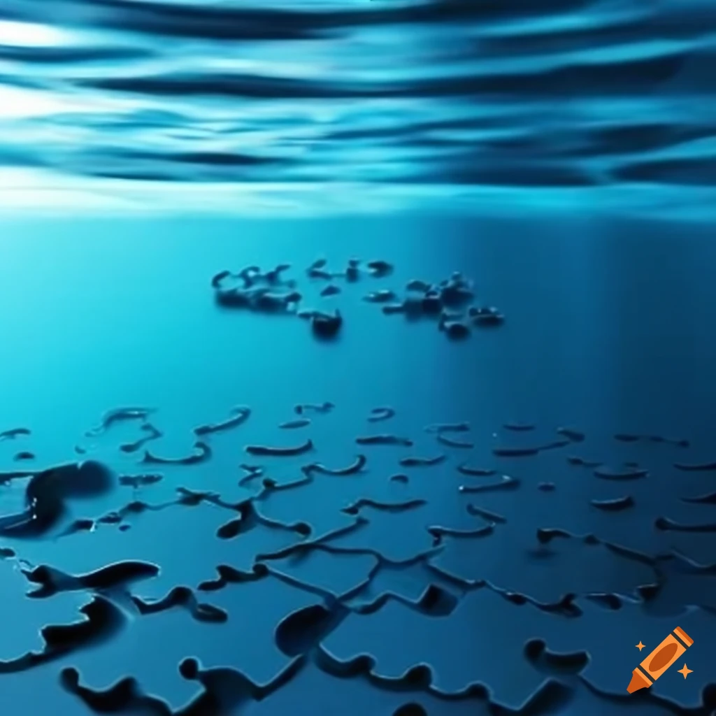 Water puzzle sculpture