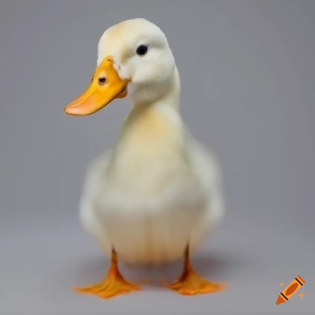 White background with mini pekin ducks on Craiyon