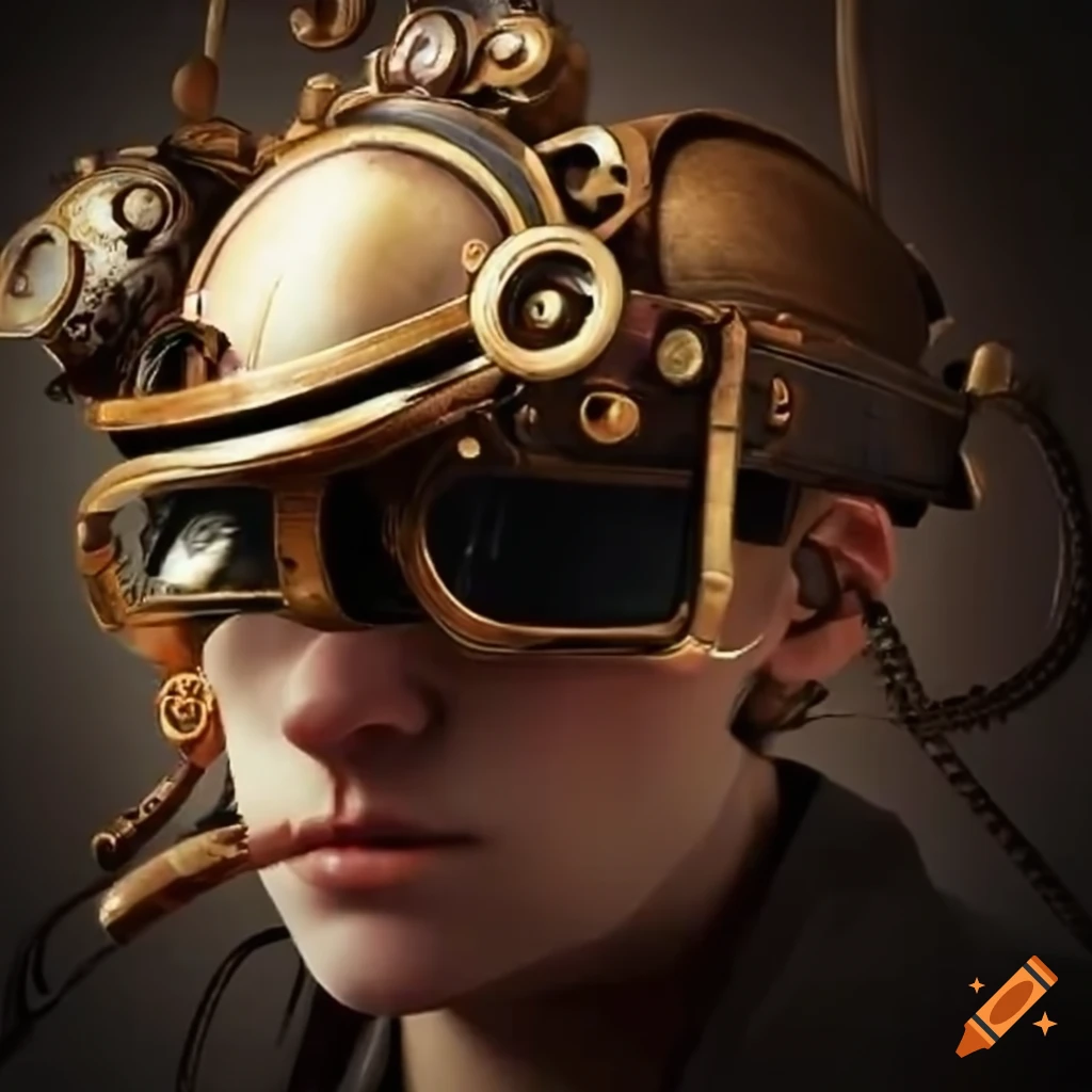 Steampunk vr goggles on Craiyon