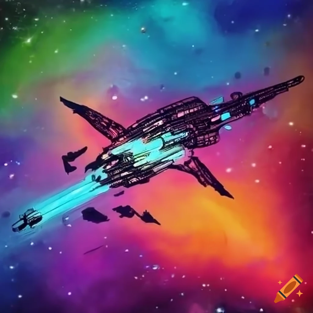 Spaceship representing transgender diversity in space