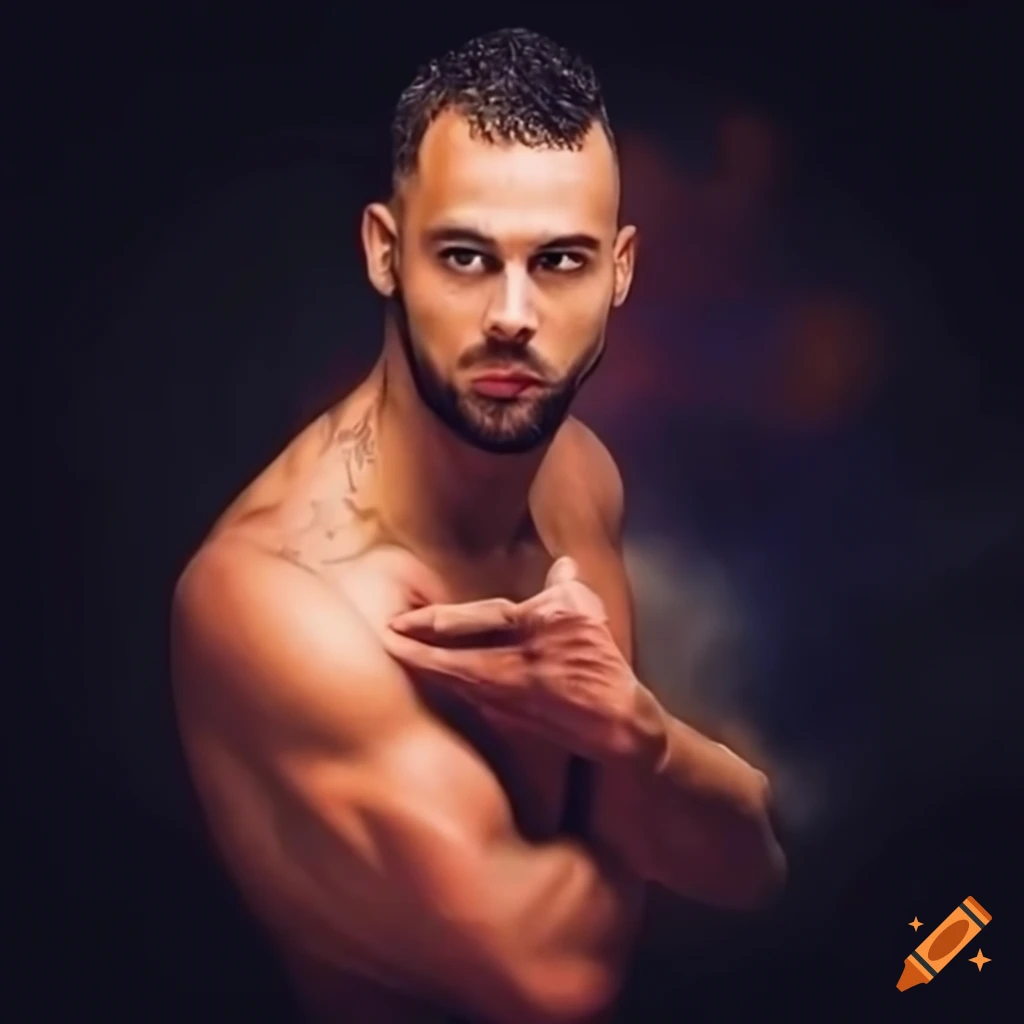 Satirical depiction of andrew tate