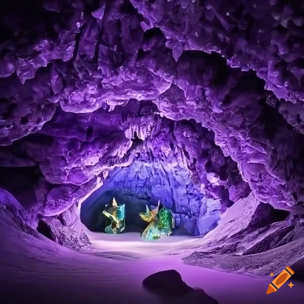 Amethyst caves with stunning crystal formations