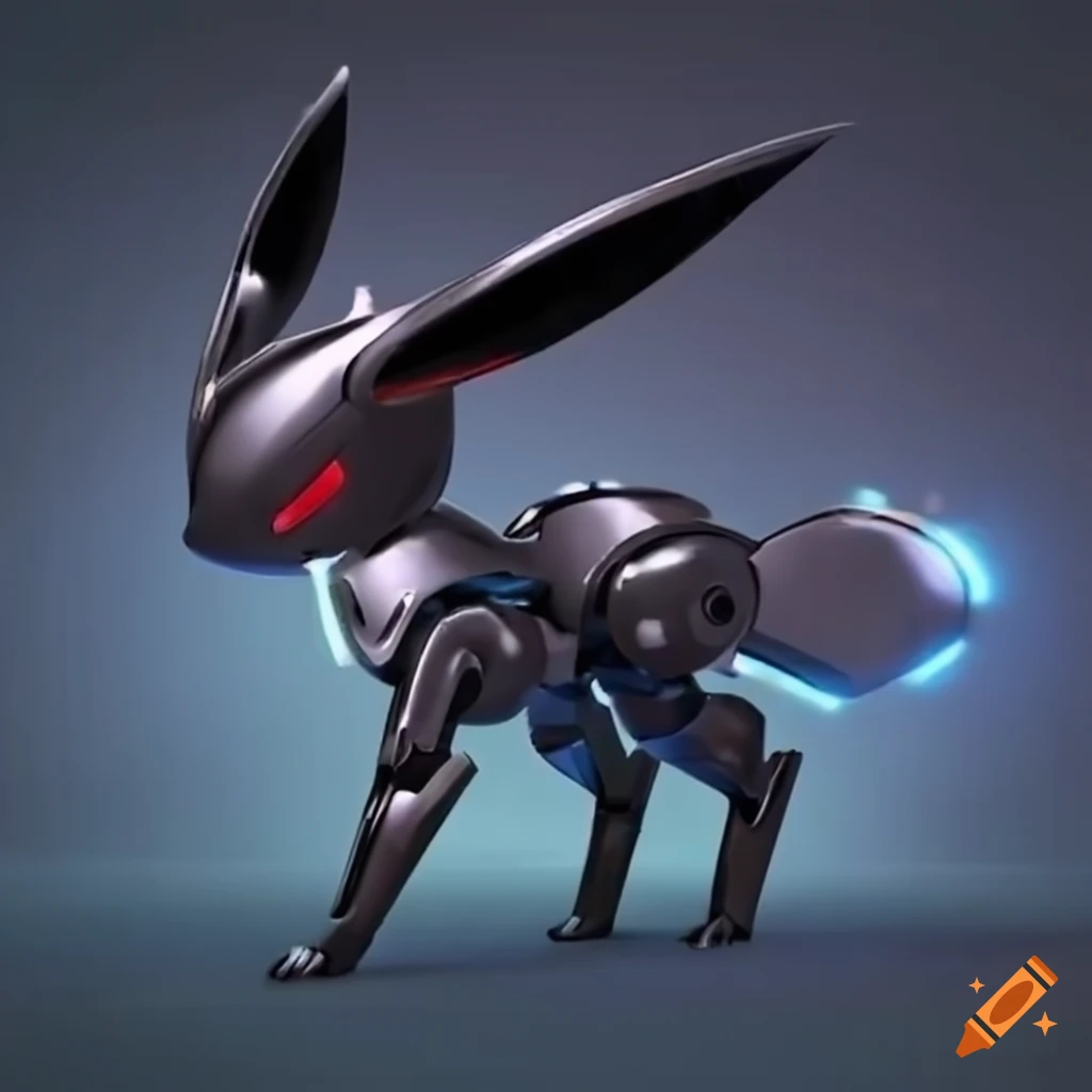Picture of robotic steel-type eevee evolution