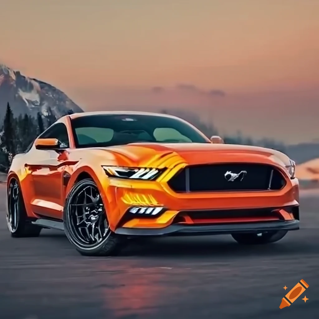 Custom lifted 2015 Ford Mustang on Craiyon