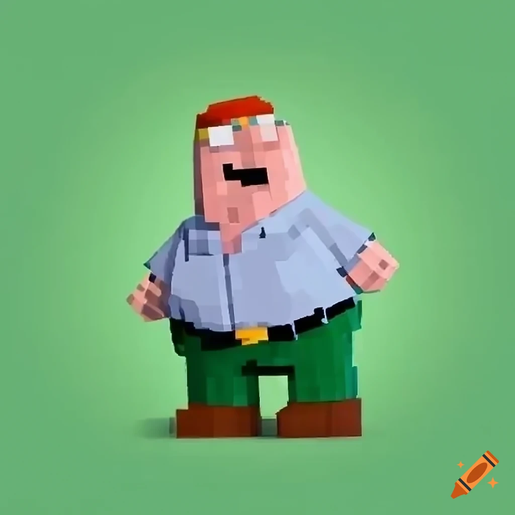 Peter griffin character in minecraft