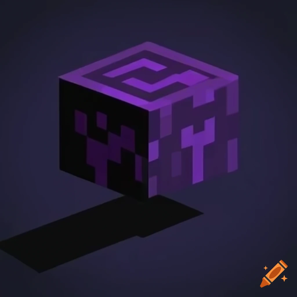 Minecraft logo in ender style