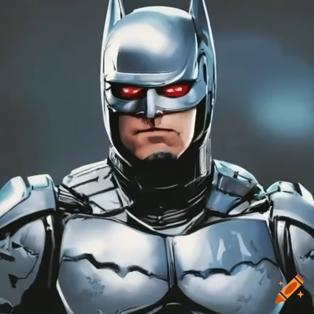 Batman and robocop crossover artwork