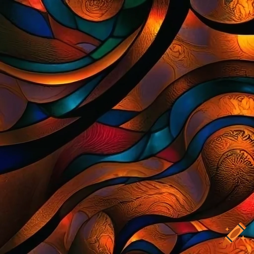 Stained glass texture on Craiyon