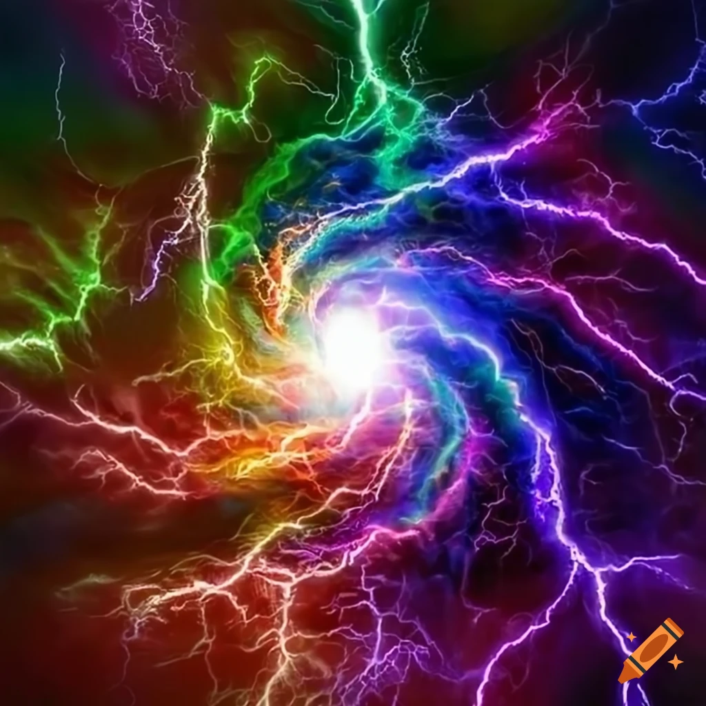 Image of lightning inside a crystal ball on Craiyon