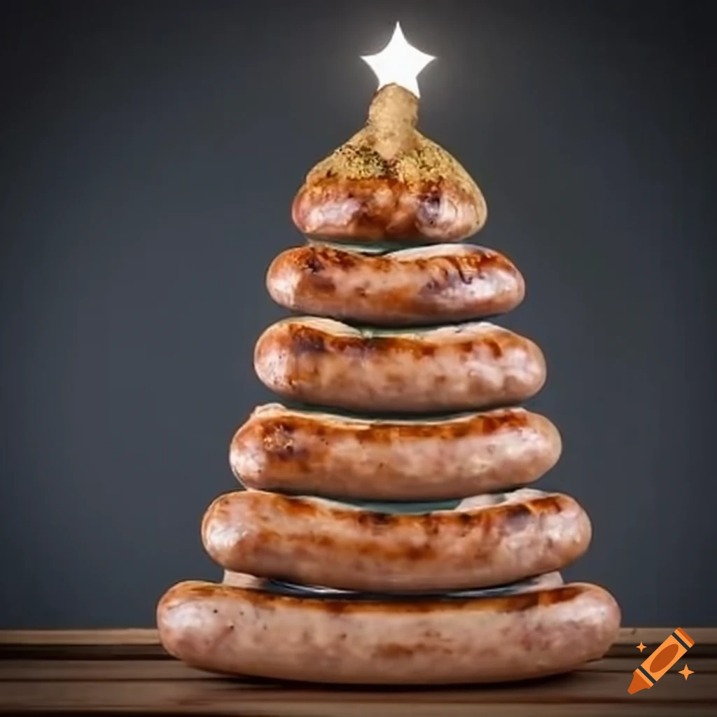 Bratwurst christmas tree