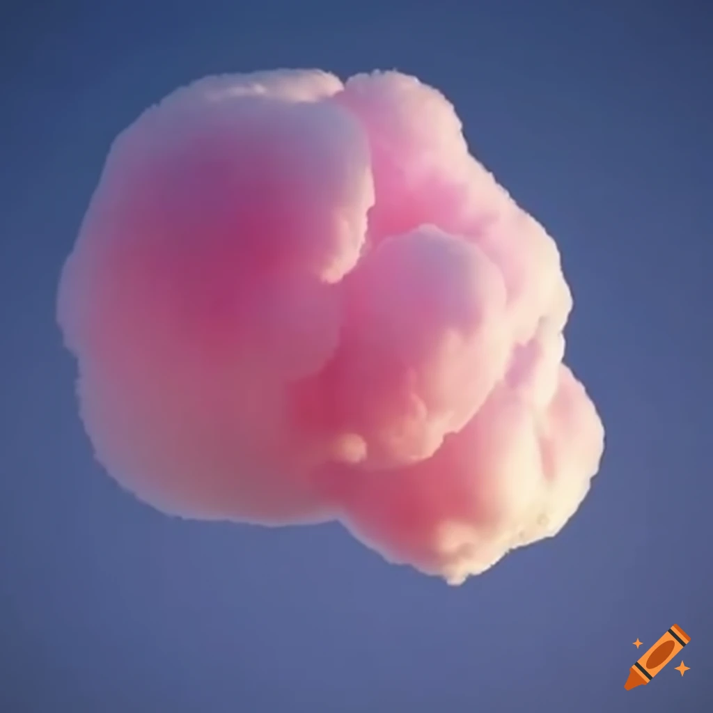 Cotton candy clouds in a beautiful sunset sky