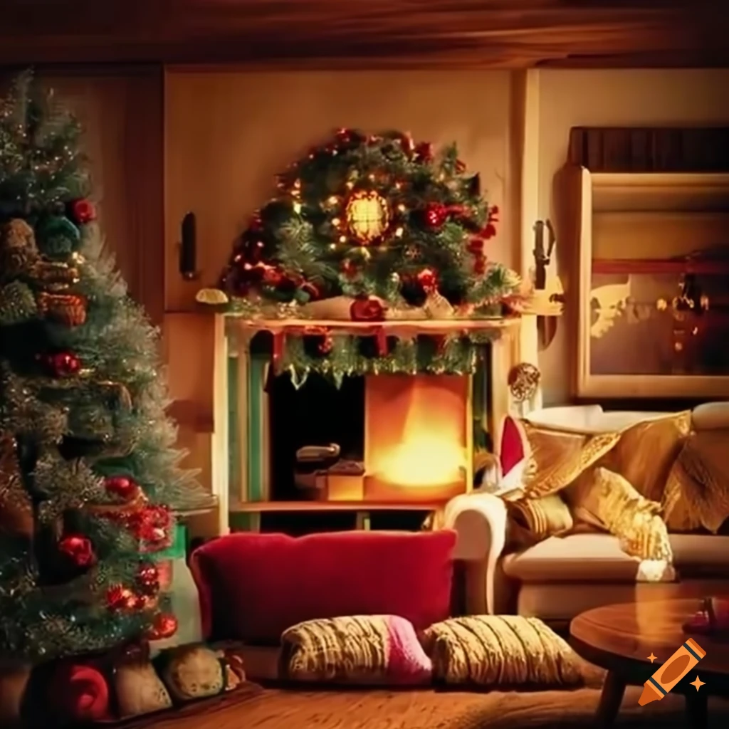 Interior of a house with christmas spirit on Craiyon