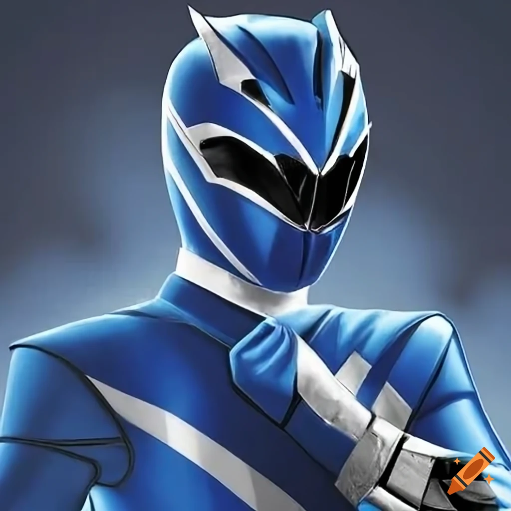Image of a blue power ranger