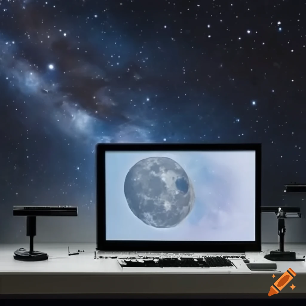 Computers on the moon in outer space