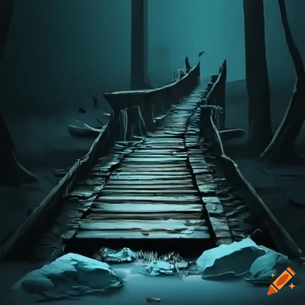 Image of a broken bridge