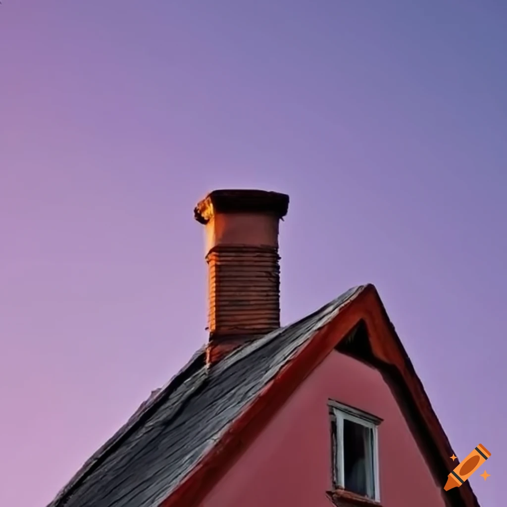 House with a chimney on top