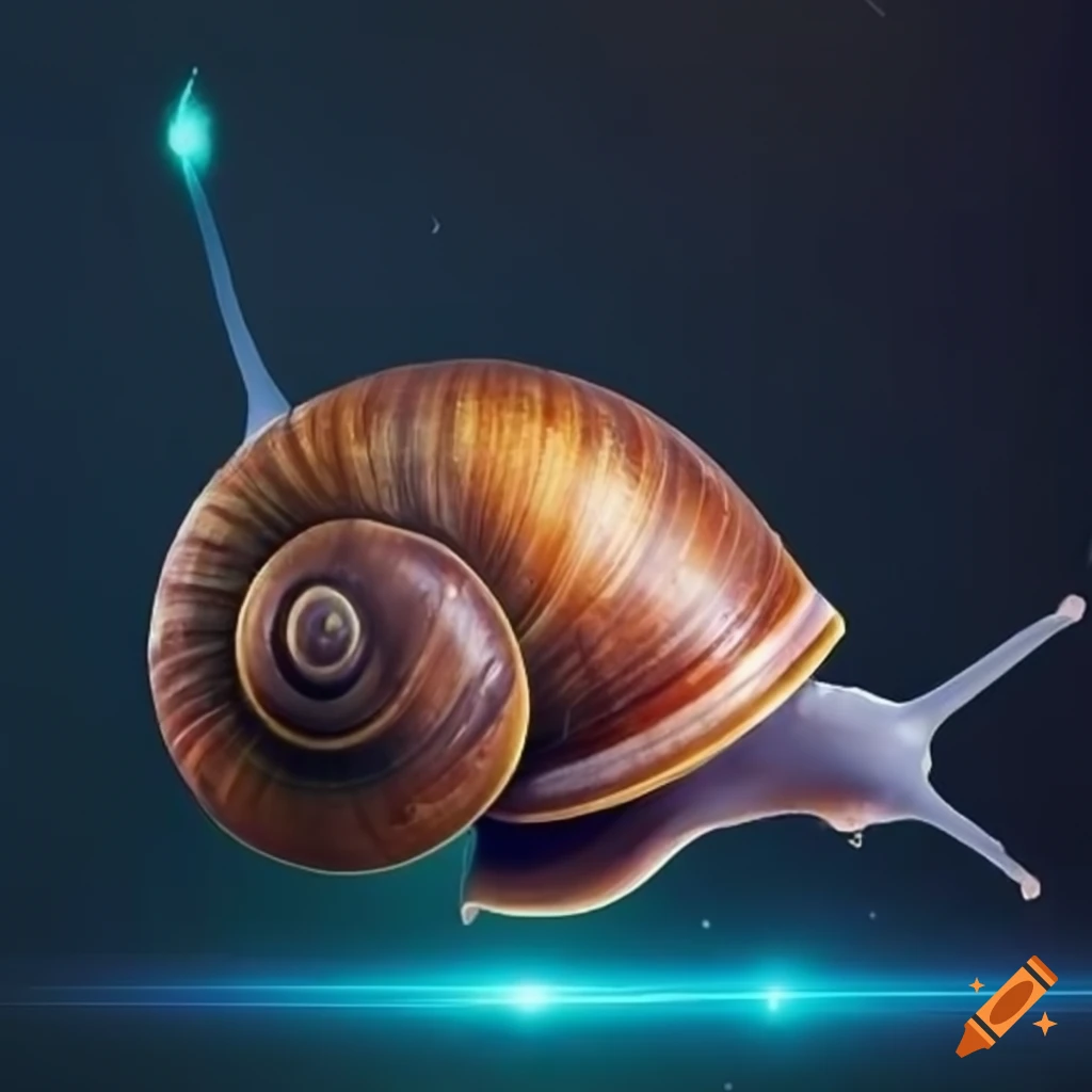 Snail in space shooting lasers