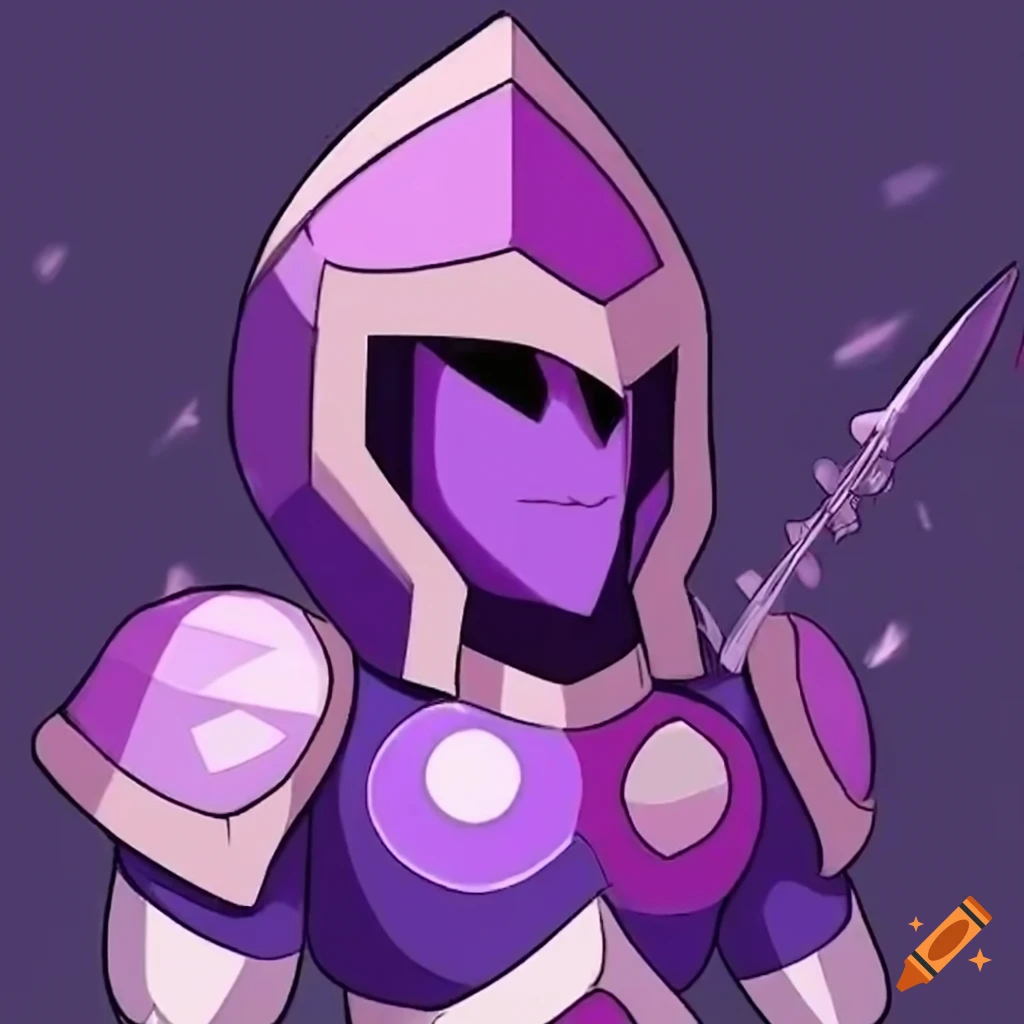 Screenshot of steven universe character in knight armor