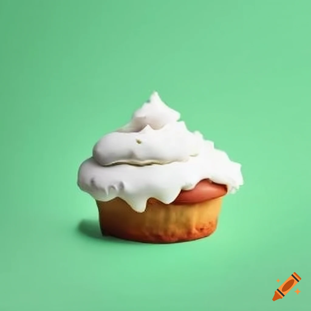 Green cake with white icing on Craiyon