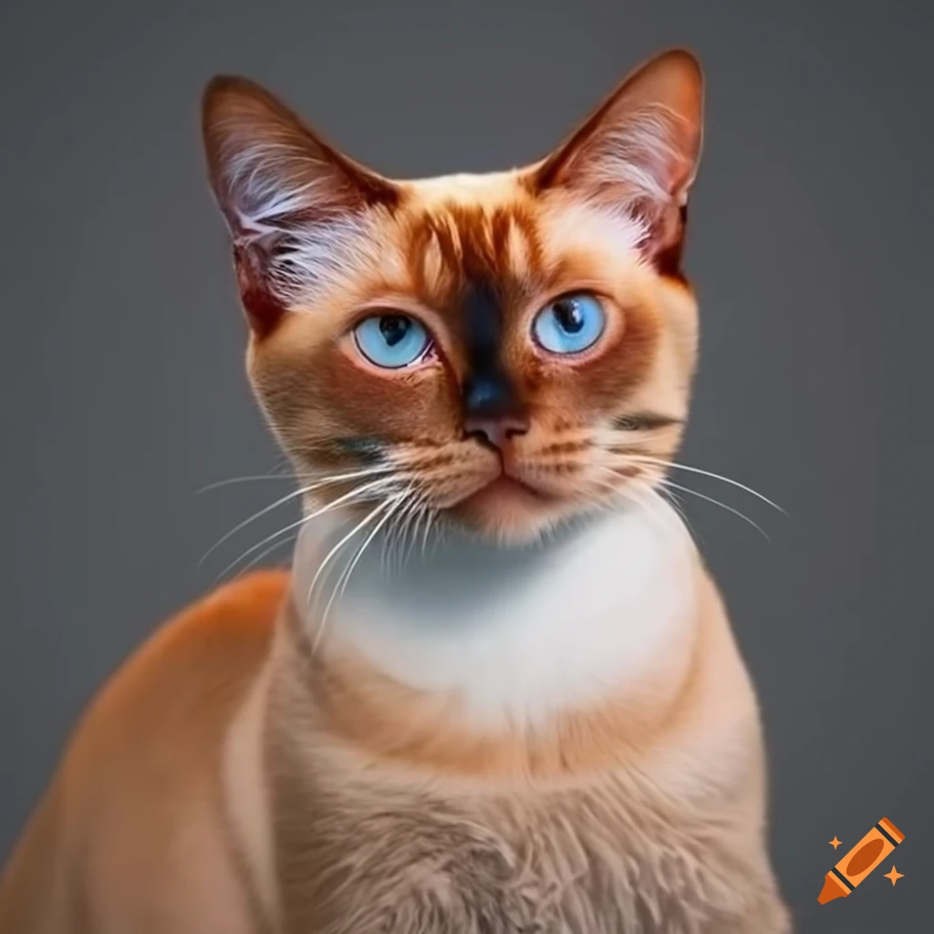 Red-haired siamese cat named munya