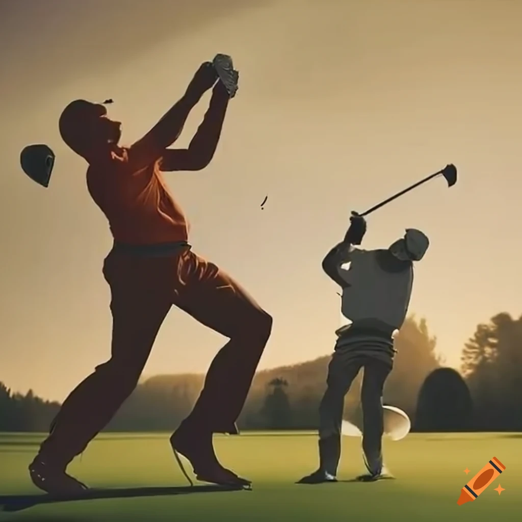 Golfers enjoying drinks on the golf course