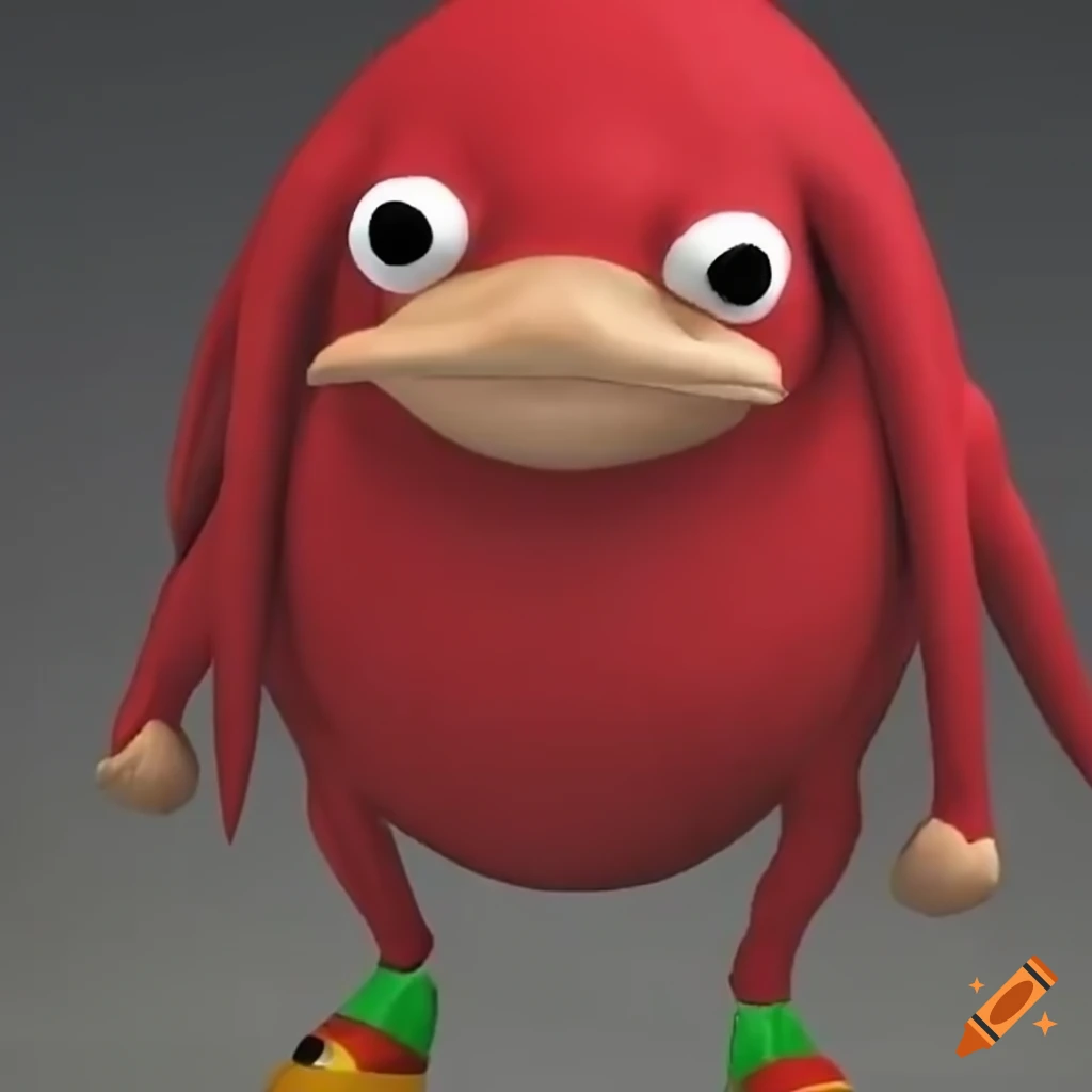 Ugandan knuckles meme character