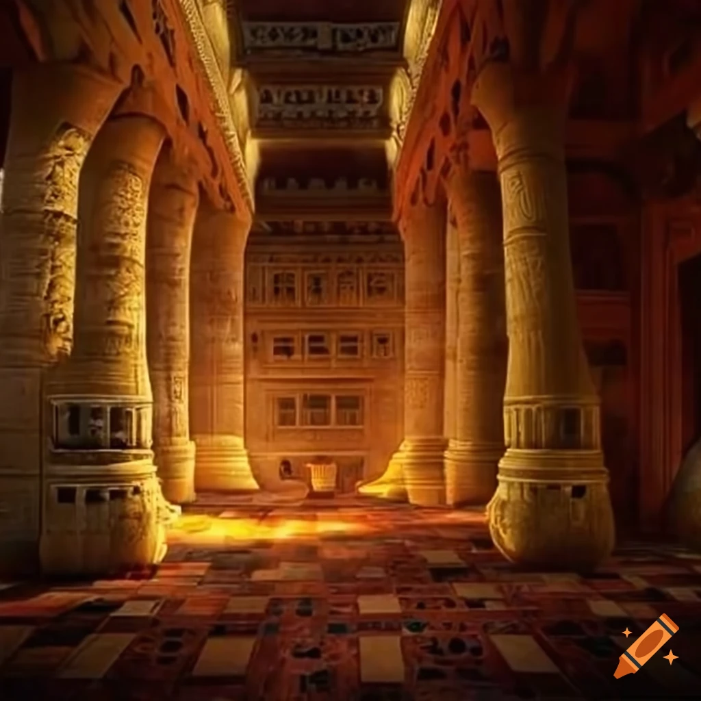 Image of an ancient babylon science room
