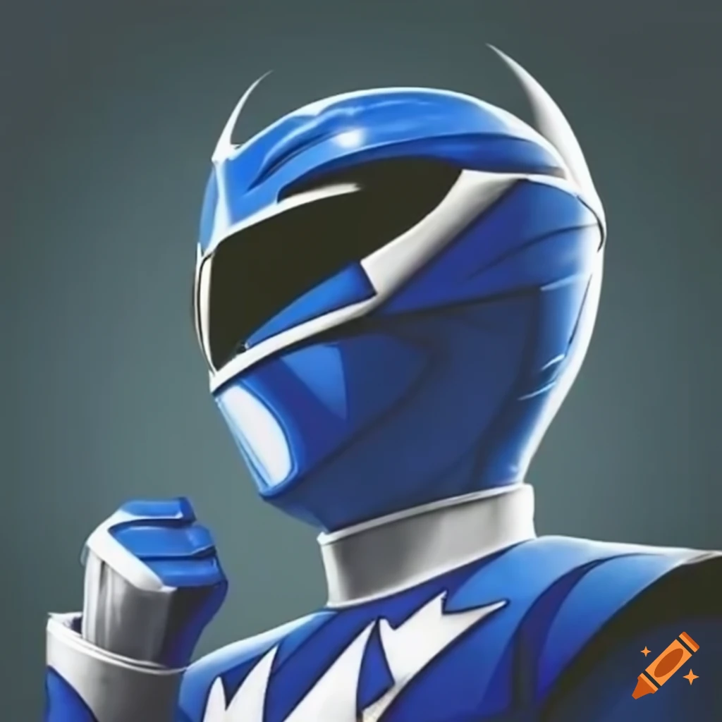Image of a blue power ranger