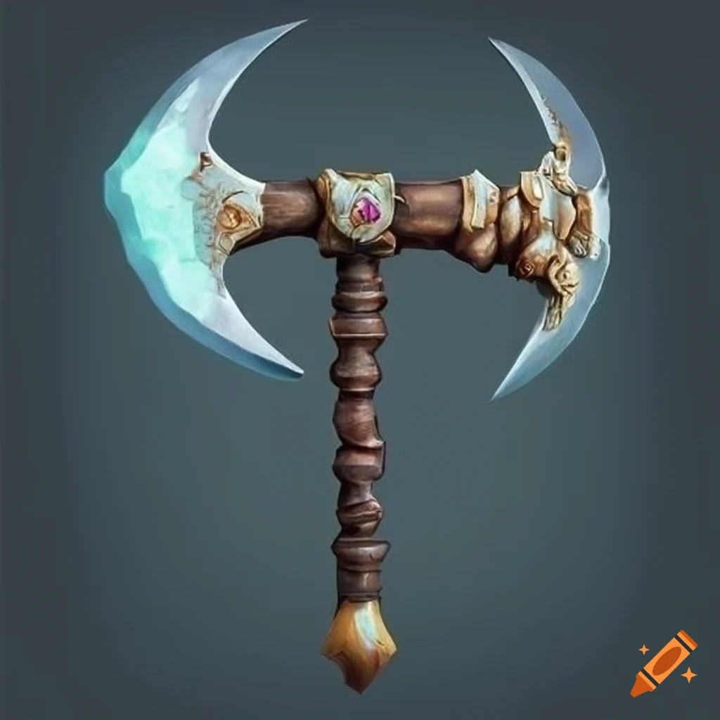 Fantasy pickaxe weapon