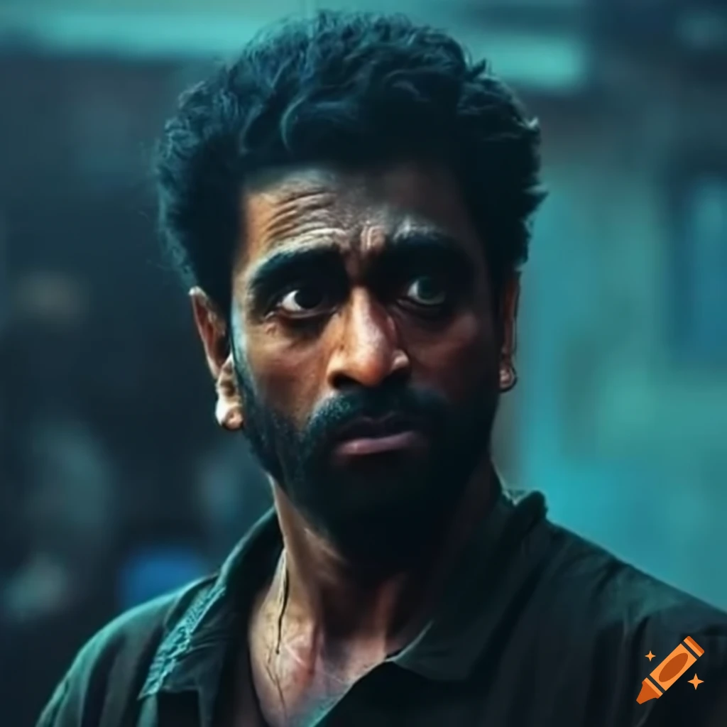 Raman raghav standing on a dark street on Craiyon