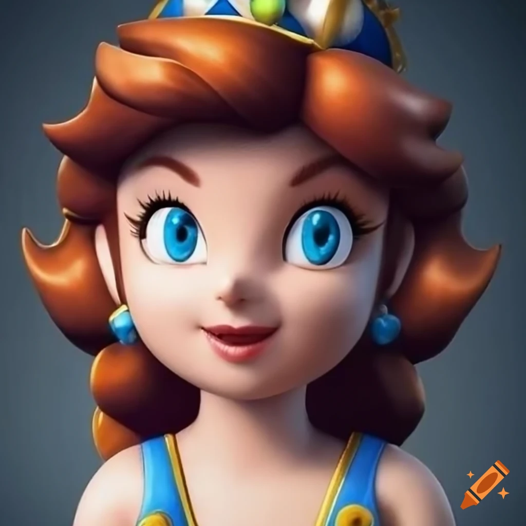 Detailed portrait of princess daisy on Craiyon