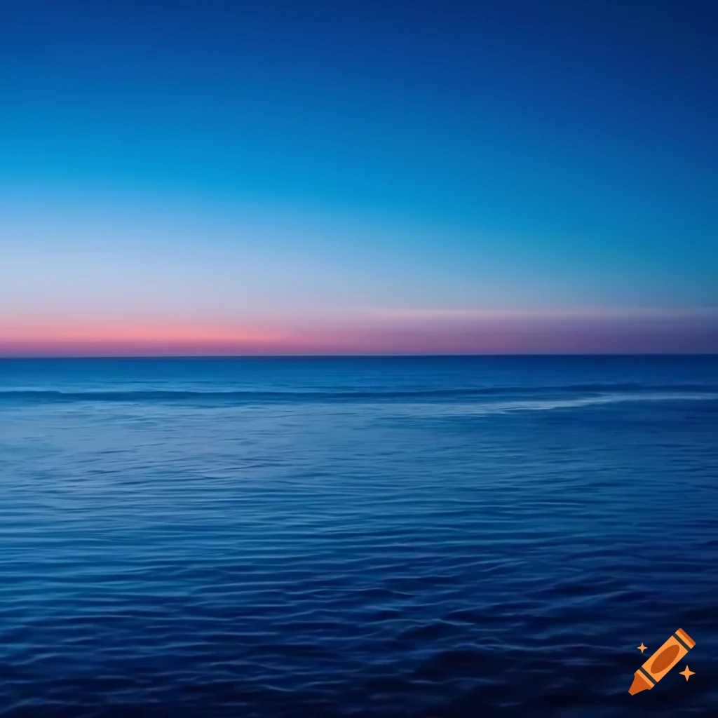 Book cover of a beautiful november evening with blue sky over the sea