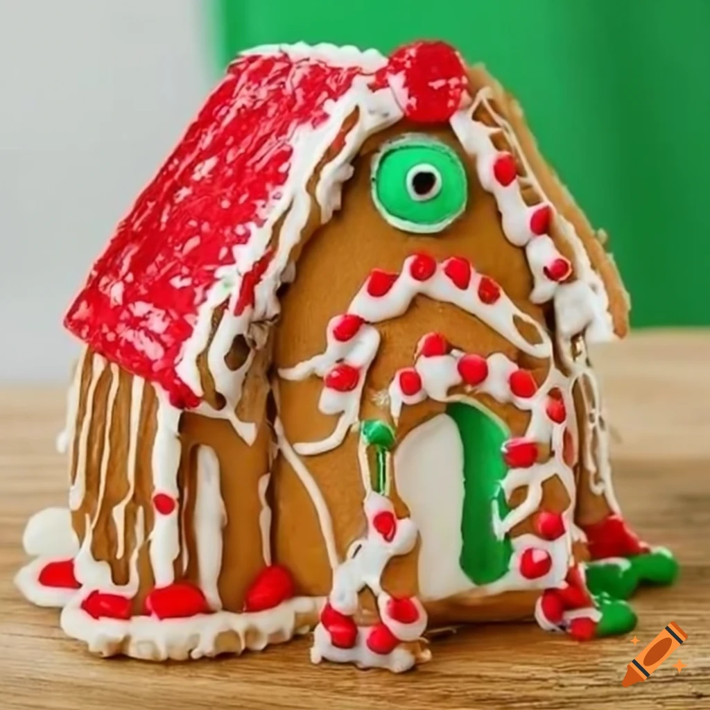 Gingerbread house recipe for authentic and original creation on Craiyon