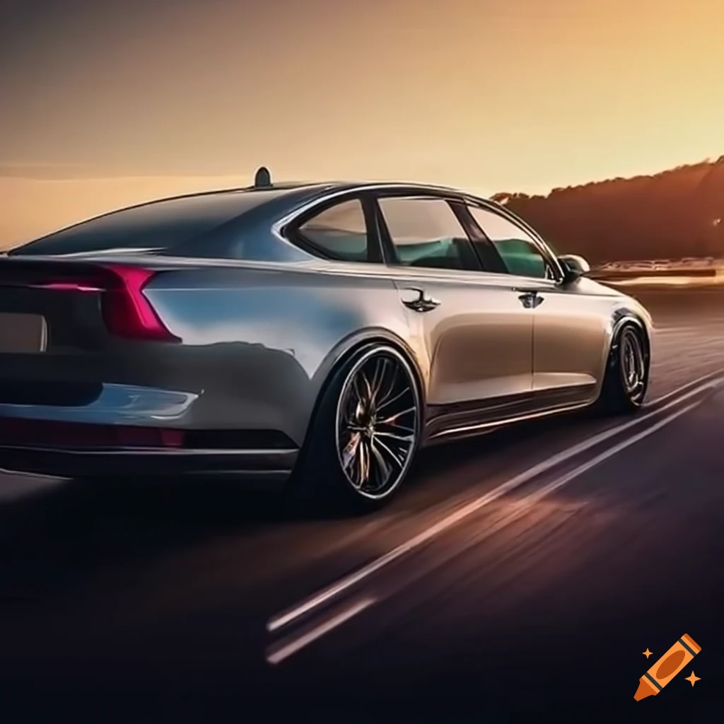 Volvo s90 with a lowered stance